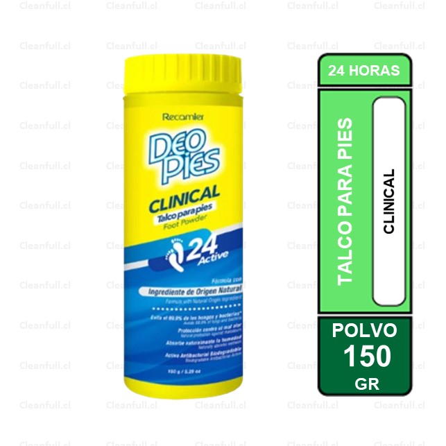 TALCO PARA PIES DEO PIES CLINICAL 150 G | CleanFull