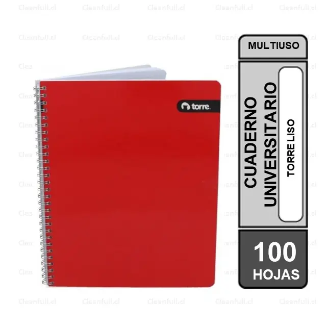 CUADERNO UNIVERSITARIO TORRE LISO 100 HJ M5 | CleanFull